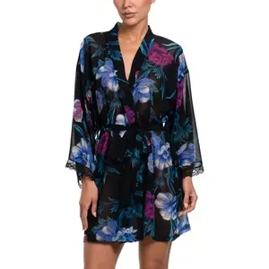 IN BLOOM BY JONQUIL Bailee Floral Chiffon Wrap Robe
