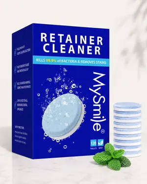 MYSMILE Retainer And Dental Appliance Cleaning Tablets - Mint Blue