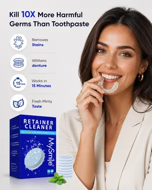 MYSMILE Retainer And Dental Appliance Cleaning Tablets