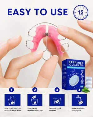 MYSMILE Retainer And Dental Appliance Cleaning Tablets