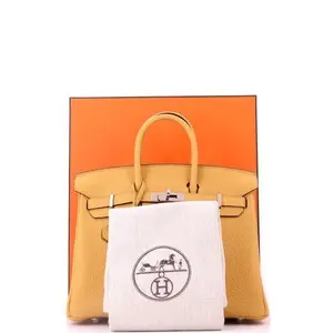 Hermès Birkin Handbag Togo With Palladium Hardware 25 - Yellow