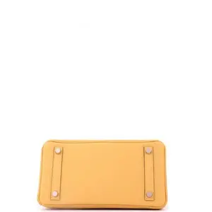Hermès Birkin Handbag Togo With Palladium Hardware 25 - Yellow