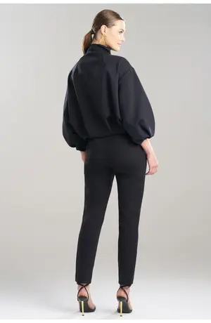 Natori Techno Crepe Bomber Jacket