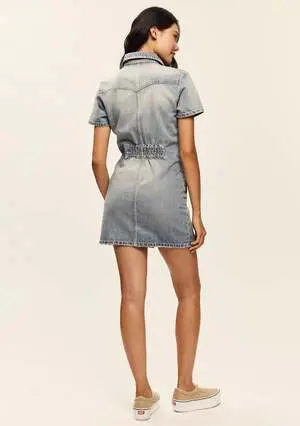 SEROYA Anne Denim Mini Dress