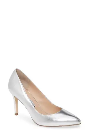 CHARLES DAVID Charles David Vibe Pointed Toe Pumps Silver