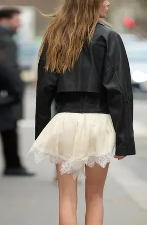 Mango Lapels Leather Jacket