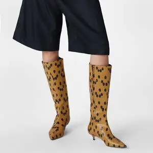 JIMMY CHOO Amis Knee-high Boots - Cigar/black