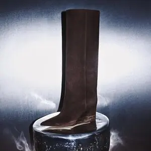 JIMMY CHOO Blake Suede Wedge Knee-high Boots - Brown