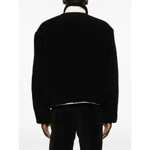 Rhude Fleece Zip-up Jacket - Black