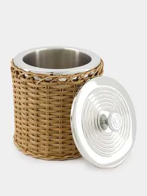 GIOBAGNARA Large Rattan Ice Bucket