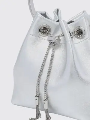 JIMMY CHOO Mini Bucket Bag With Metal Hoop Handle