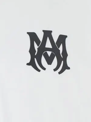 Amiri Relaxed Fit Drop Shoulder Cotton T-shirt With Logo - White