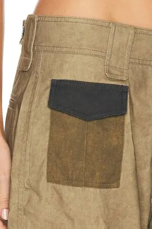 Isabel Marant Étoile Renzae Cargo Pant - Khaki