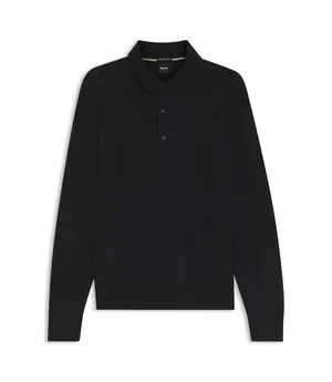 BOSS Merino Wool Polo Sweater