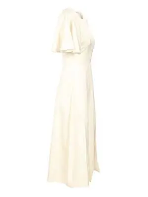 ROTATE BY BIRGER CHRISTENSEN Shiny Satin Midi Dress