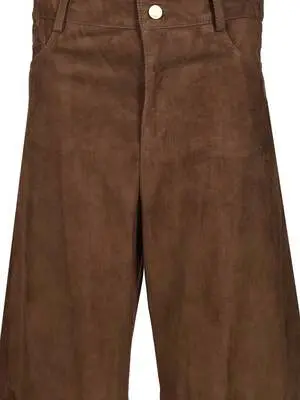 Max Mara Wide-leg Suede Trousers