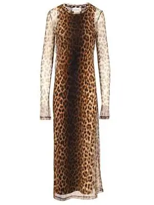 Sportmax Fitted Animal Print Dress - Multicolor