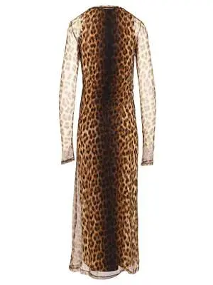 Sportmax Fitted Animal Print Dress - Multicolor