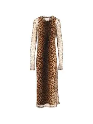 Sportmax Fitted Animal Print Dress - Multicolor