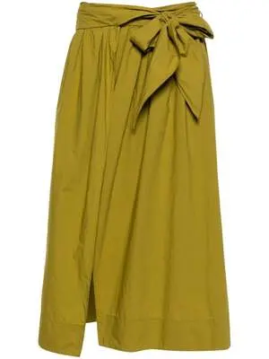 FORTE_FORTE Cotton Midi Skirt - Green