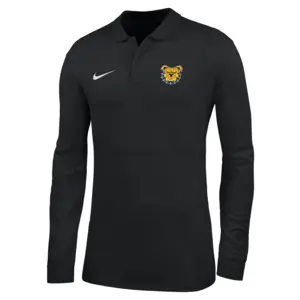 Nike College Dri-fit Long-sleeve Polo - Black