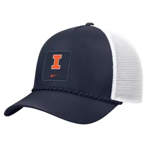 Nike Illinois Sideline Rope College Trucker Adjustable Hat - Blue