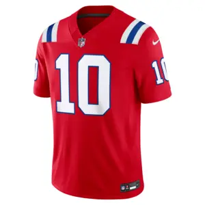 Nike Drake Maye New England Patriots Dri-fit Nfl Limited Jersey - Red