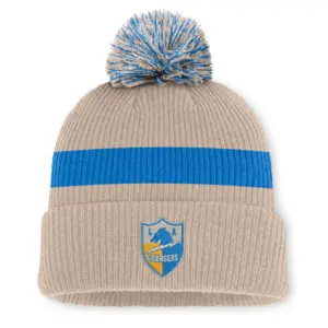 Nike Los Angeles Chargers Rewind Peak Nfl Cuffed Pom Beanie - Brown