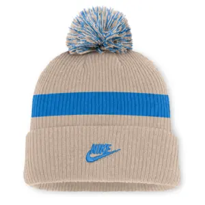 Nike Los Angeles Chargers Rewind Peak Nfl Cuffed Pom Beanie - Brown