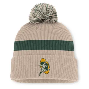 Nike Green Bay Packers Rewind Peak Nfl Cuffed Pom Beanie - Brown