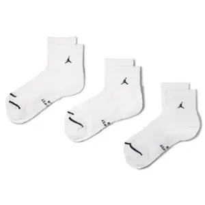 JORDAN Everyday Elevated Ankle Socks - White