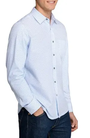 W.R.K Slim Fit Micro Geo Dot Reworked Button-up Shirt