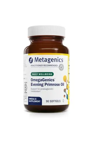 METAGENICS Evening Primrose Oil Omega-6 Supplement 90 Softgels - None