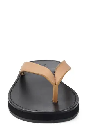 ZIGI Beachtime Leather Flip Flop - Tanlt