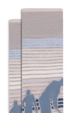 Bugatchi Golf Stripe Cotton Blend Dress Socks