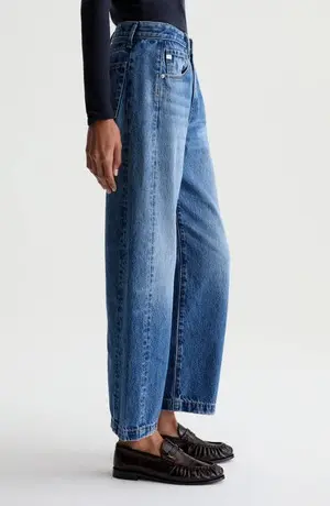 Ag Hattie High Waist Ankle Barrel Leg Jeans