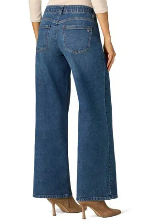 Wit & Wisdom Sam Mid Rise Wide Leg Jeans - Blue