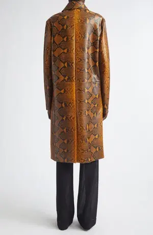 Proenza Schouler Leticia Python Print Coat