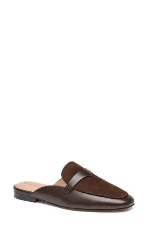 Johnston & Murphy Isabel Penny Mule - Chocolate Suede