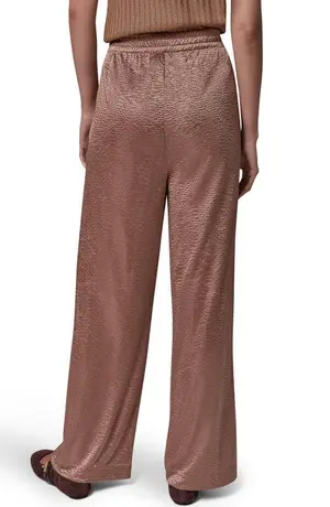 Donna Karan New York Crinkled Wide Leg Pants