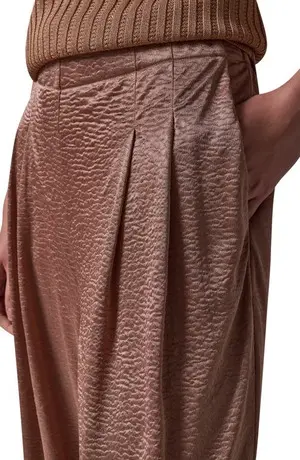 Donna Karan New York Crinkled Wide Leg Pants