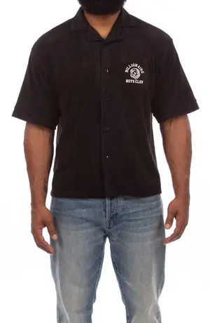 BILLIONAIRE BOYS CLUB Roam Short Sleeve Button-up Shirt - Black