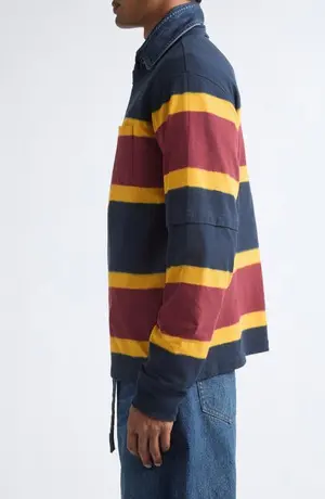 Sacai Chusen Dyed Striped Long Sleeve T-shirt