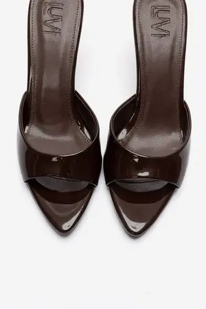 PROLOGUE SHOES Tiera Stiletto Sandal - Brown