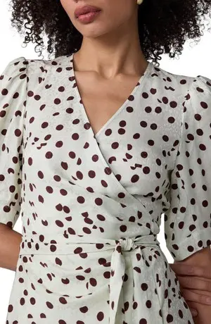 Diane Von Furstenberg Lana Polka Dot Minidress