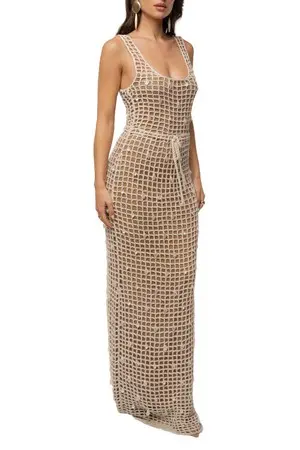 JLUXLABEL Pearl Shore Crochet Skirt