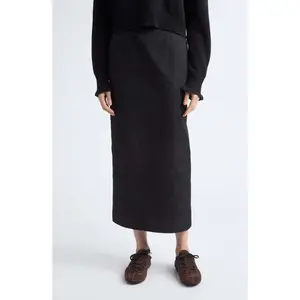 Cecilie Bahnsen Uka Cotton Blend Matelassé Skirt - Black