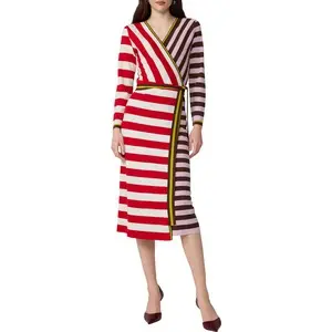 Diane Von Furstenberg Penelope Wrap Dress - Red Brown
