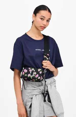 Marc Jacobs The Snapshot Hairy Suede Leather Crossbody Bag - Black Multi