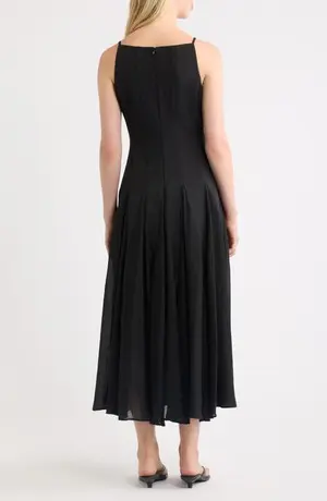 Moon River Godet Midi Dress